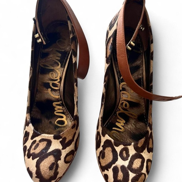 Sam Edelman | Shoes | Sam Edelman Leopard Print Womens Shoes Real Fur ...